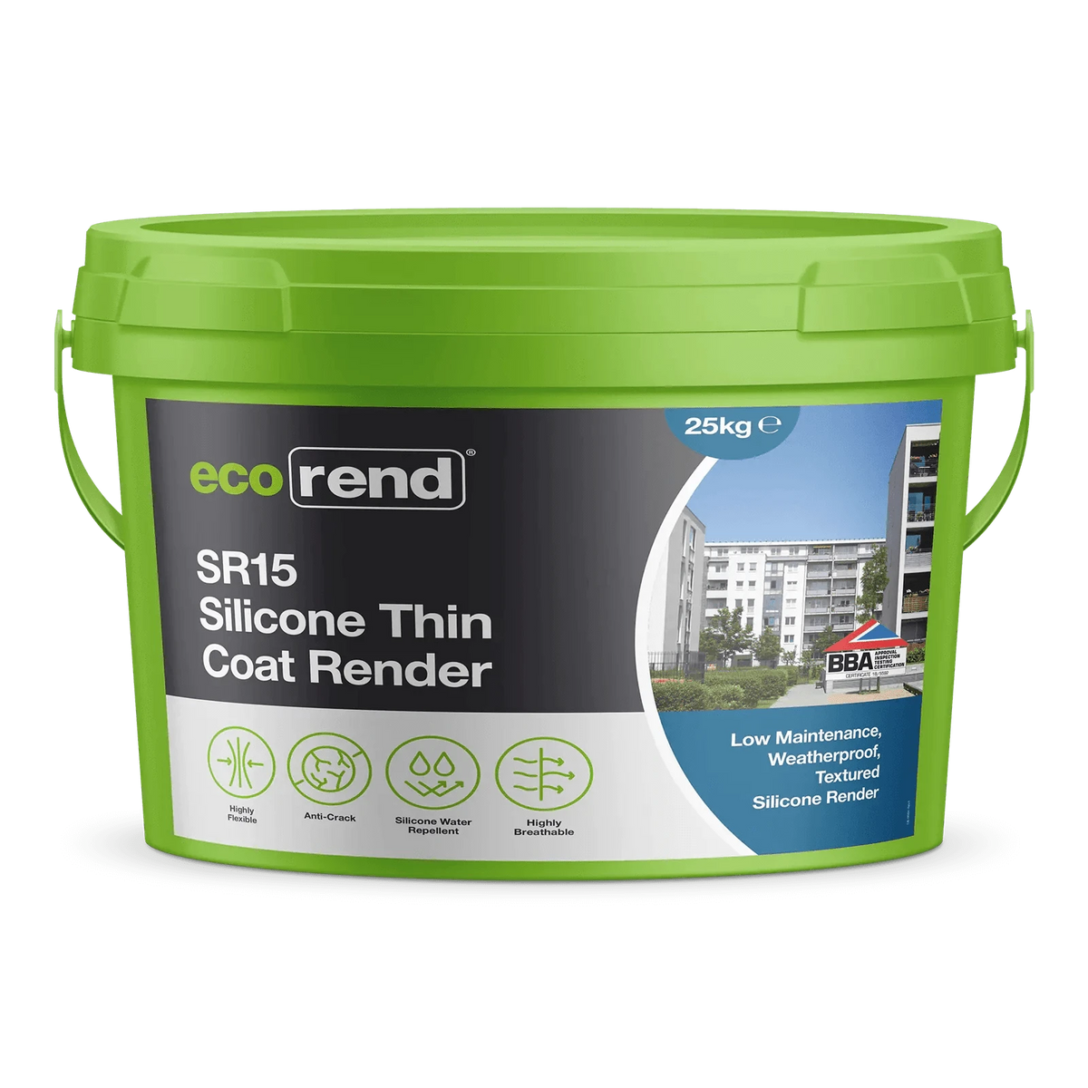 Ecorend SR15 Silicone Thin Coat Render - 25kg | Sand Dune – Insulation UK