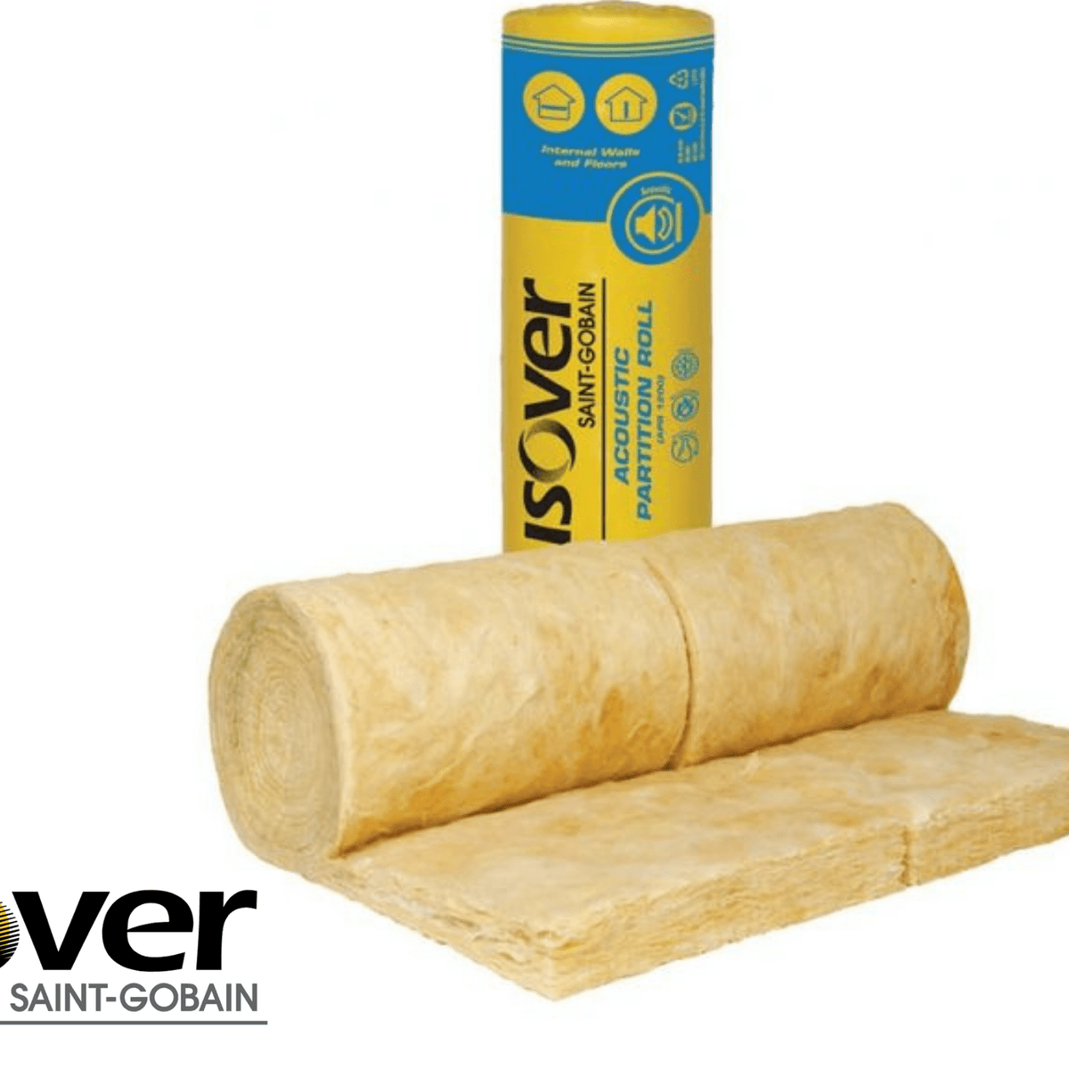 Isover Acoustic Partition Roll 1200 | 9170mm x 600mm x 100mm x 2 - 11m2 ...