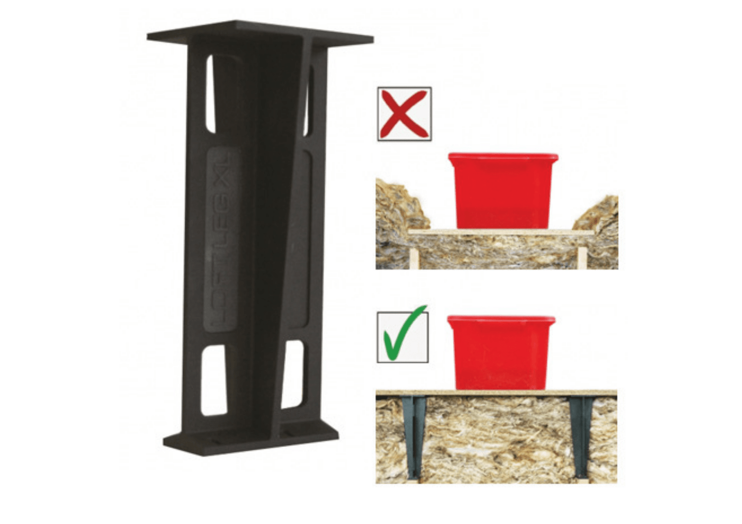 Raised Floor Loft Leg | (Pack 12) | 175mm – Insulation UK