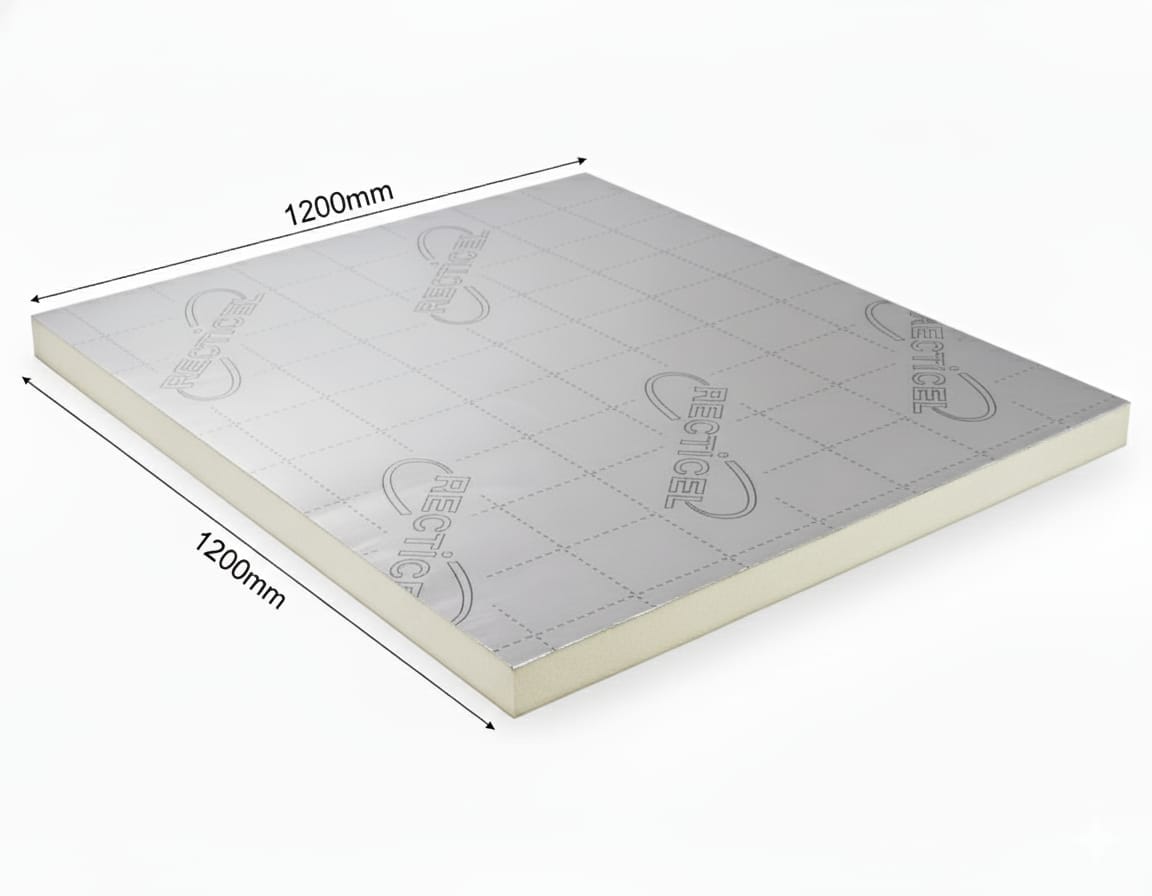 100mm PIR Insulation Half Board 1.2m x 1.2m – Insulation UK
